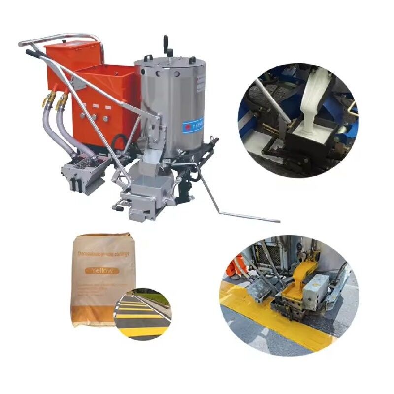 Power Driven Thermoplastic Road Marking Machine , Hand Push Road Line ...