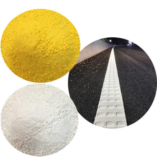 Hot Melt Thermoplastic Road Marking Paint Yellow / Customized Color Smooth And Flow