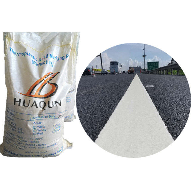 Reflective Thermoplastic Road Marking Paint , High Reflective Road Line ...