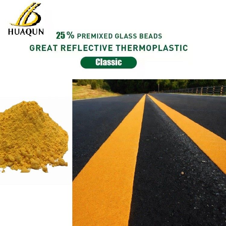 Classic reflective hot melt line marking paint 25% glass bead Thermoplastic Road Marking Paint