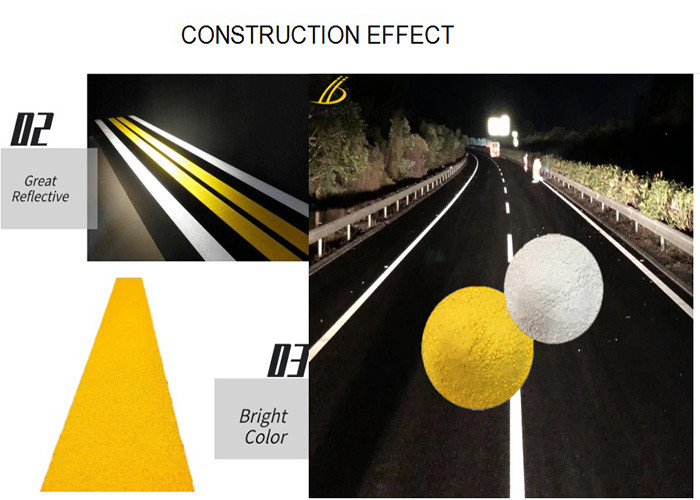 Standard AASHTO M249 High Reflective Thermoplastic Road Marking Paint ...