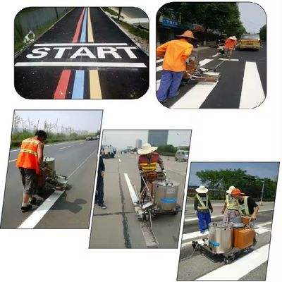 Power Driven Thermoplastic Road Marking Machine , Hand Push Road Line ...