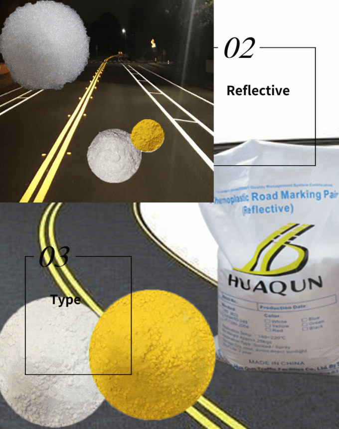 Hot Melt Thermoplastic Road Paint Powder Coating Pavement Marking Paint ...